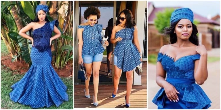 Sesotho Traditional Dresses 2021 For African Shweshwe Home